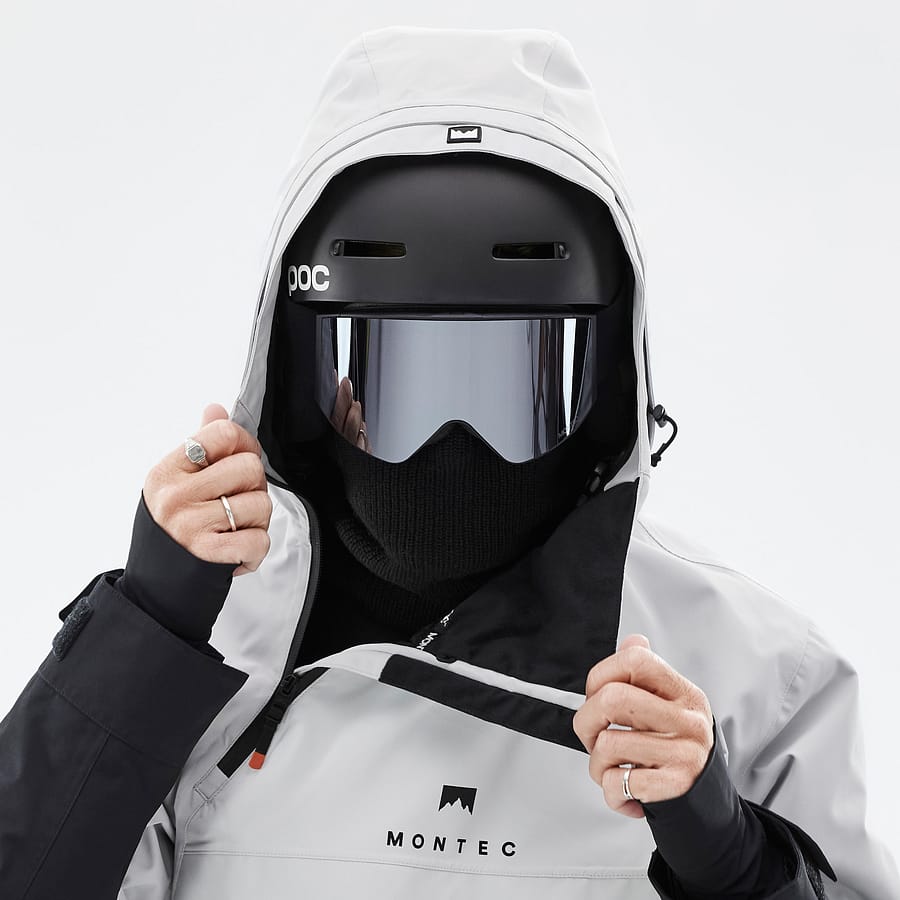 Montec Dune Ski Jacket Men Light Grey/Black | Montecwear.com