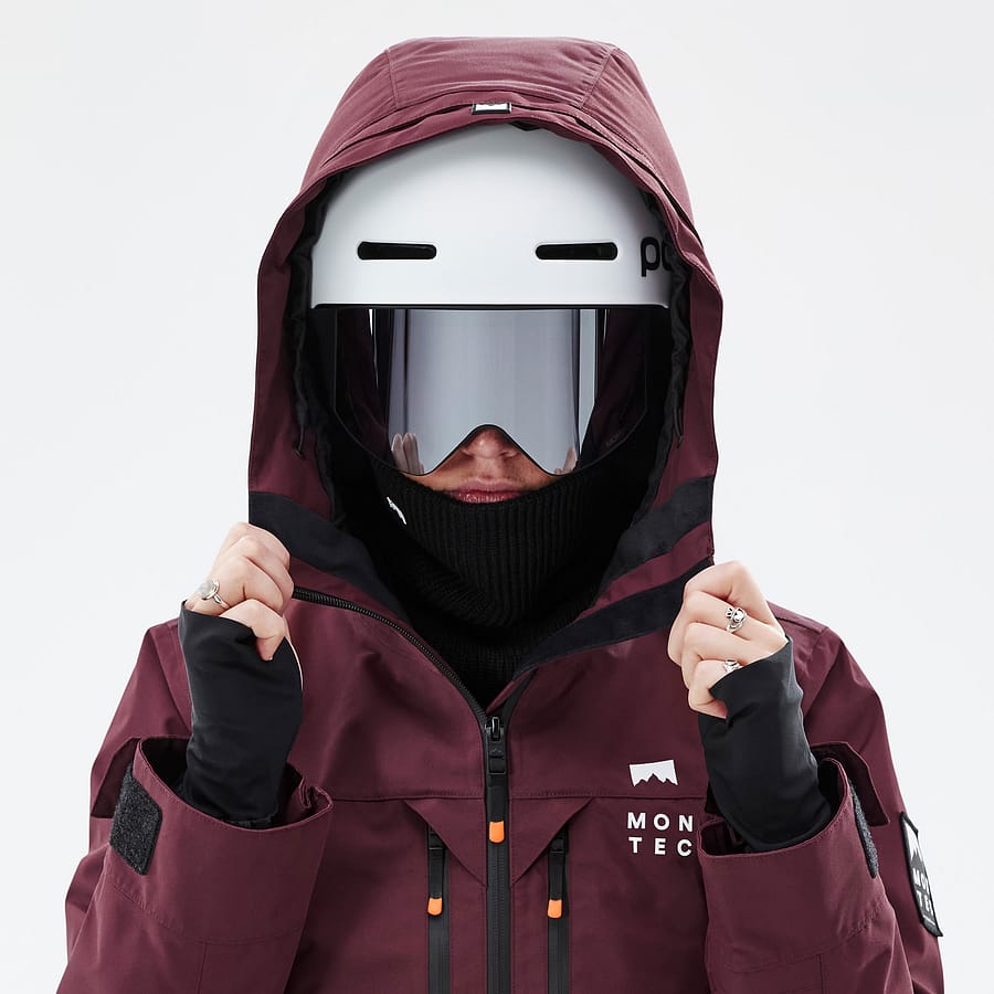 Montec Moss W Ski Jacket Women Burgundy/Black | Montecwear.com