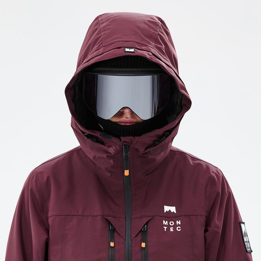 Montec Moss W Ski Jacket Women Burgundy/Black | Montecwear.com