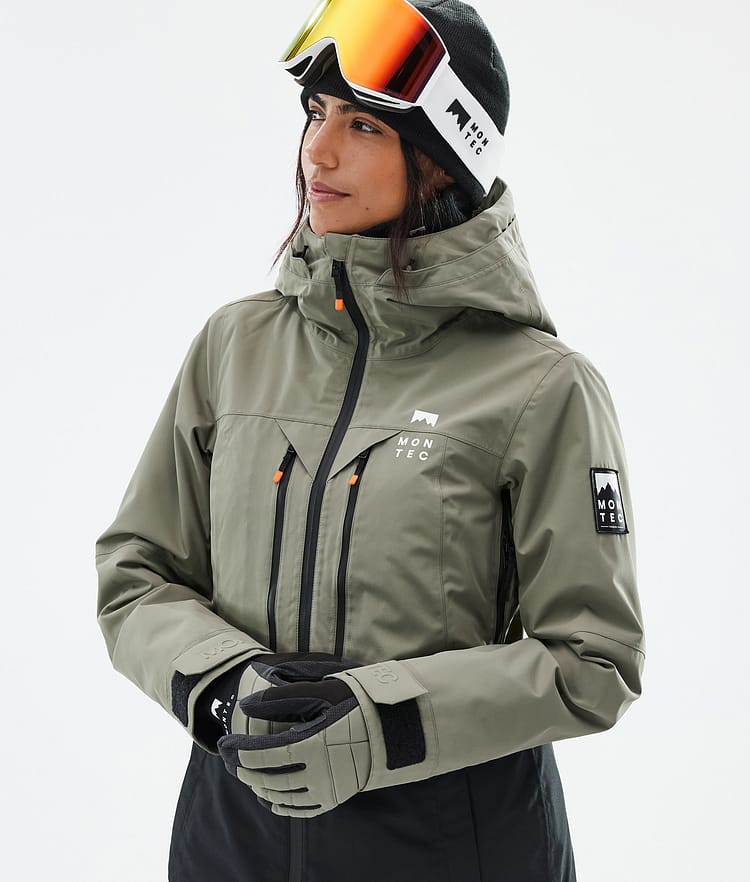 Montec Moss W Ski jas Dames Greenish/Black - Groen | Montecwear.com