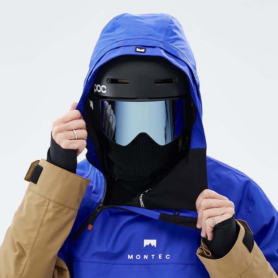 Montec Dune Ski Jacket Men Cobalt Blue/Back/Gold | Montecwear.com