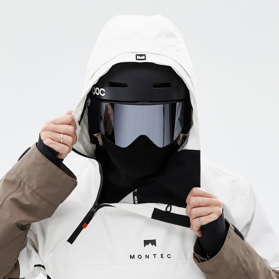 Montec Dune Snowboard Jacket Men Old White/Black/Walnut | Montecwear.com